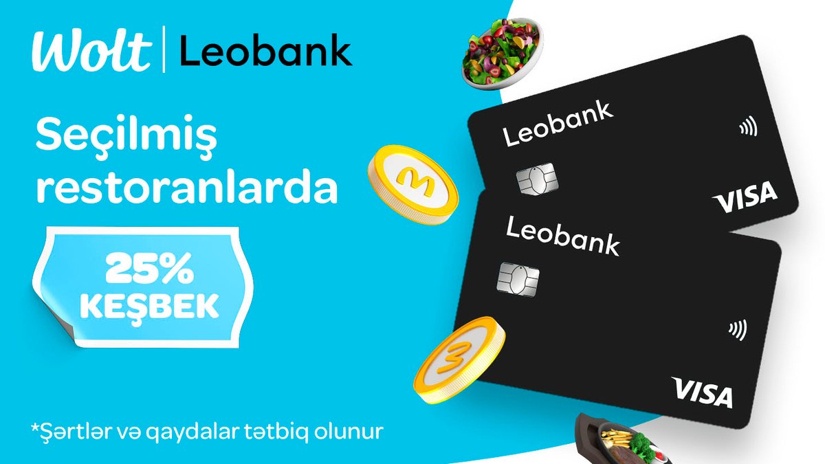 Cashback campaign from Wolt and Leobank! 🦁💙 | Wolt