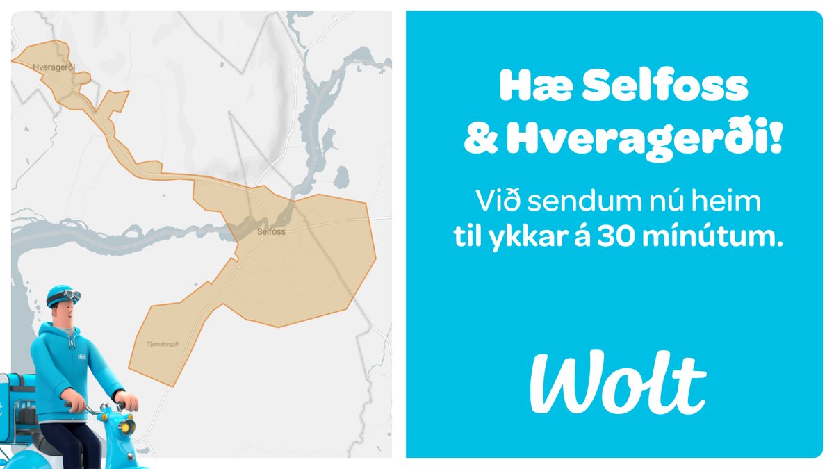 Við höldum áfram að stækka heimsendingasvæðið - Halló Reykjanesbær! 🤩 – Wolt